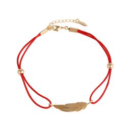 Red String Feather Bracelet